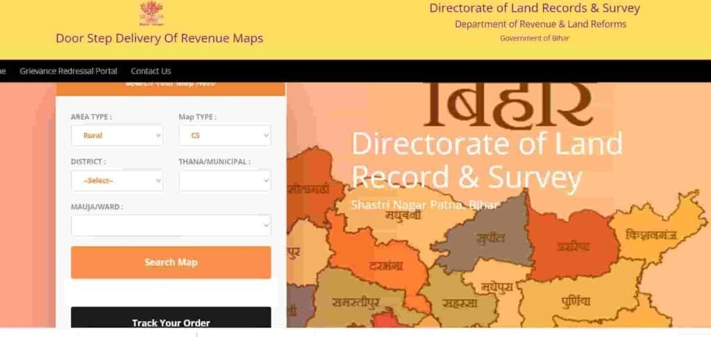 Bihar Revenue Map Door Step Delivery Online Apply