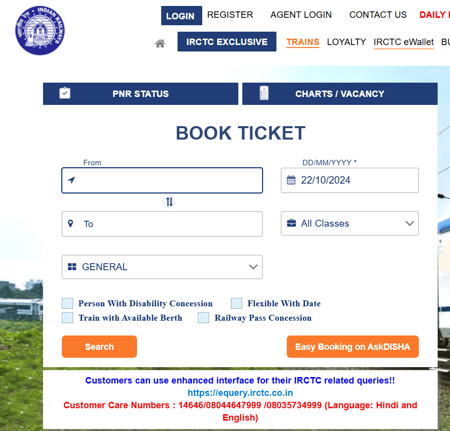 Train Ticket Kaise Book Kare 2024 -ट्रेन का टिकेट बुक करना सीखे?Í ... Train Ticket Kaise Book Kare 2024 -ट्रेन का टिकेट बुक करना सीखे?Í ...