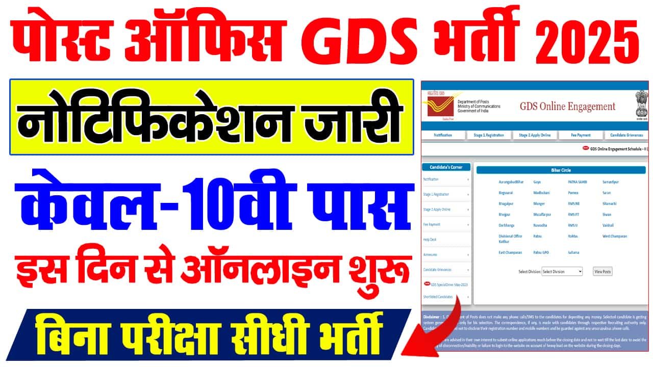 Indian Post Office GDS Vacancy 2025 Notification Soon – Online Apply ...