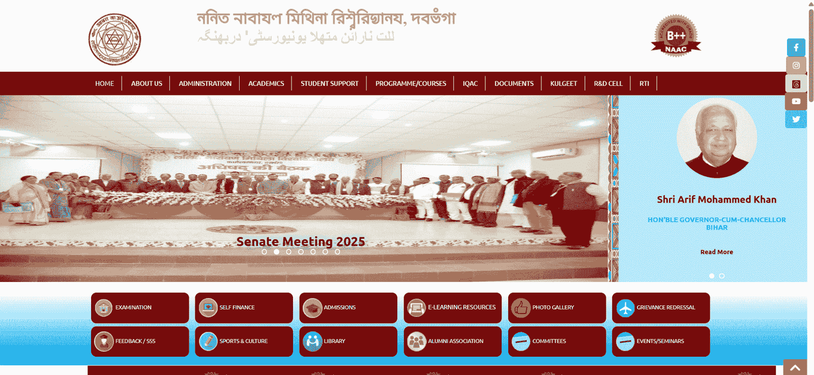 LNMU Graduation Admission 2025 : Online Apply for 4-Year BA, BSc, BCom ...