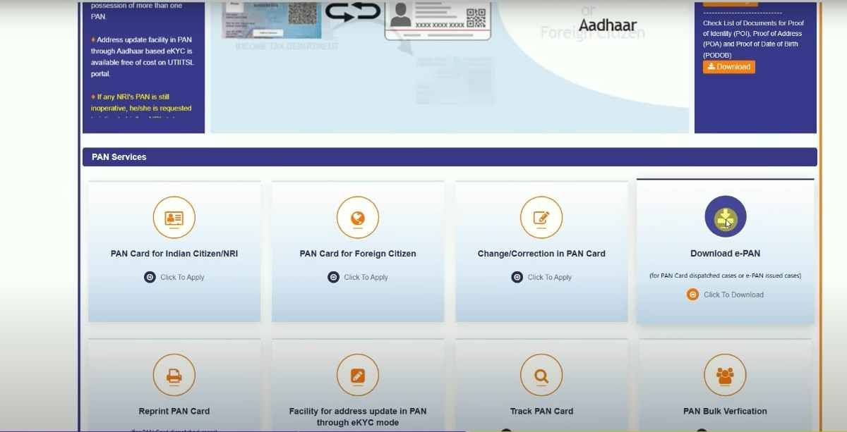 Download Pan Card PDF Online-How To Download PAN Card?