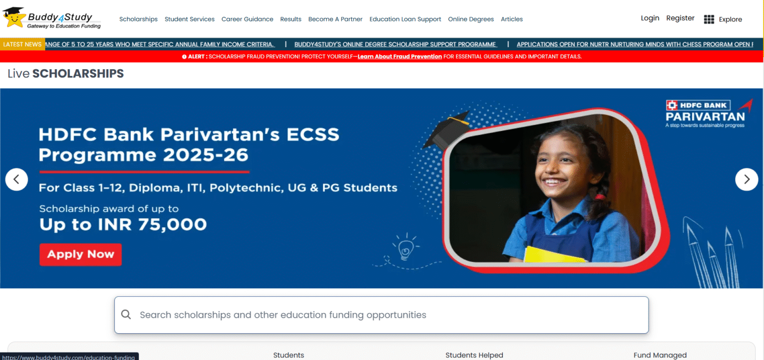 HDFC Bank Parivartan ECS Scholarship 2025-26 Online Apply | How to Apply for HDFC Scholarship 2025?